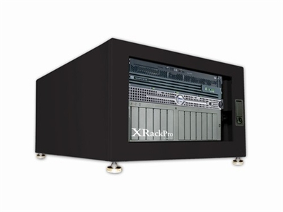 XRackPro2 6U Quiet Rackmount Server Cabinet Black